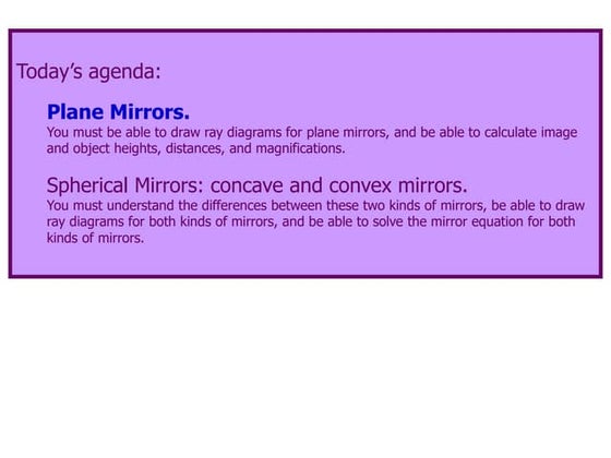 Curved Mirrors (Concave and Convex) | PPT