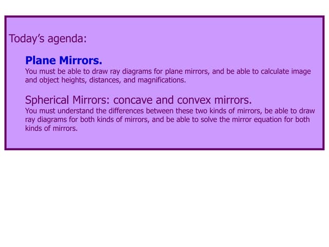 Curved Mirrors (Concave and Convex) | PPTX
