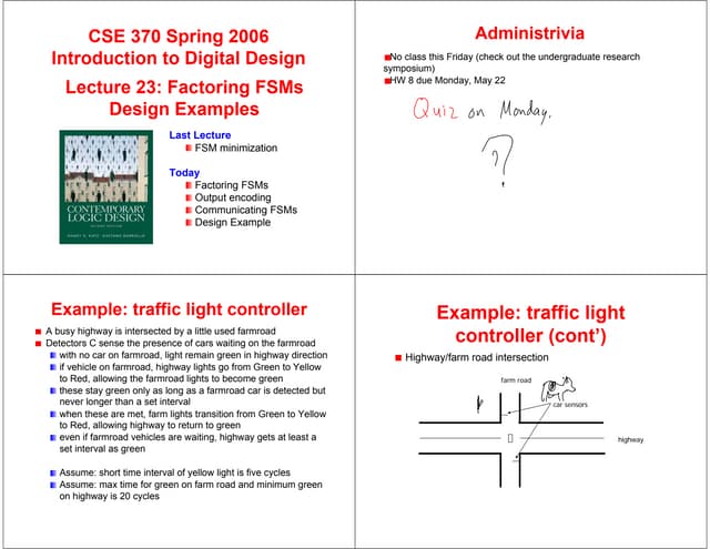 Smart traffic light controller using verilog | PDF