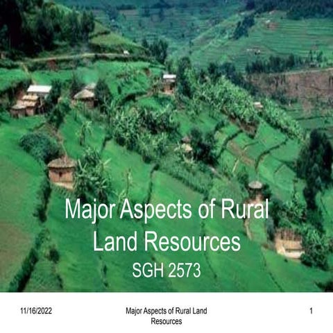 LECTURE 2&3 - Major Areas of Rural Land Resources.ppt