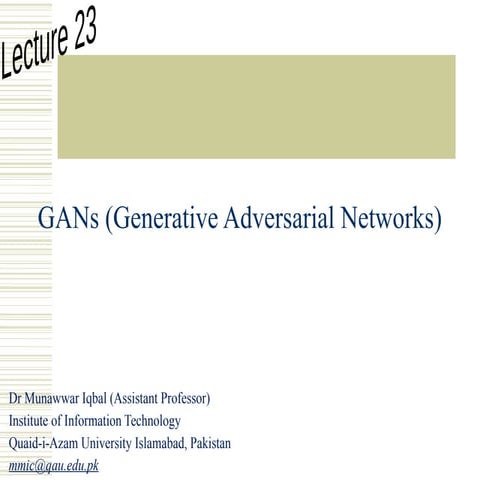 Generative adversarial networks intro.pptx