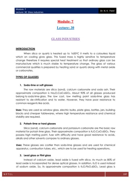 Difference between soft & hard glass | PDF