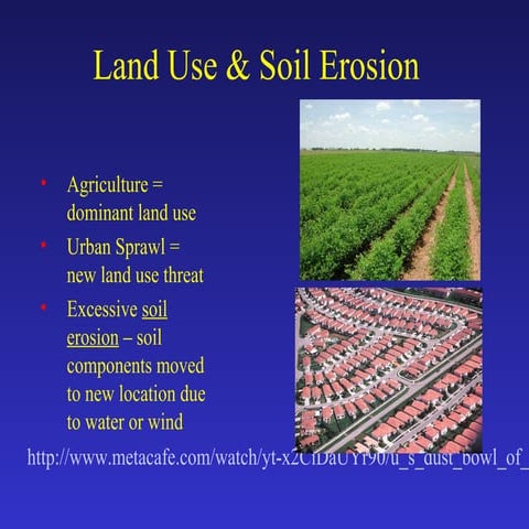 Land use and soil erosion | PPT