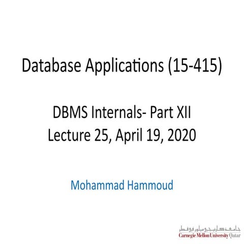 Transaction Management in Database Processing | PPTX