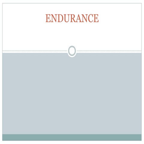 Mean and Methods of Endurance Development | PPTX