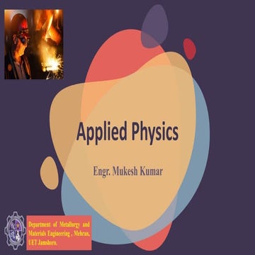 Lecture 2 applied physics | PDF