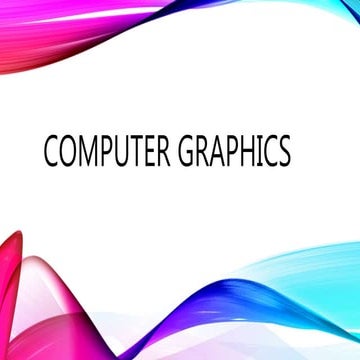 Lecture 2 Computer Graphics Ppt 