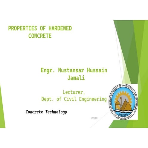 civil engineering material of concrete pdf | PPT