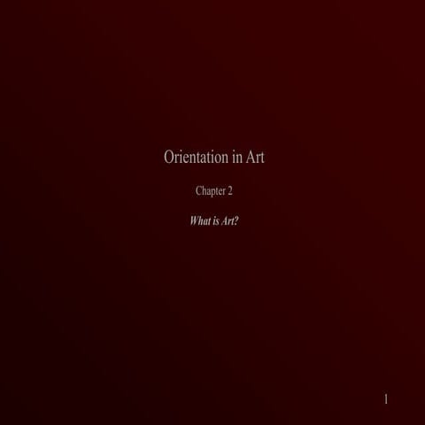 Lecture 2c what is art on line | PPTX