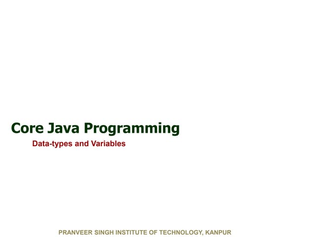 Lecture2datatypesvariablesppt 4165