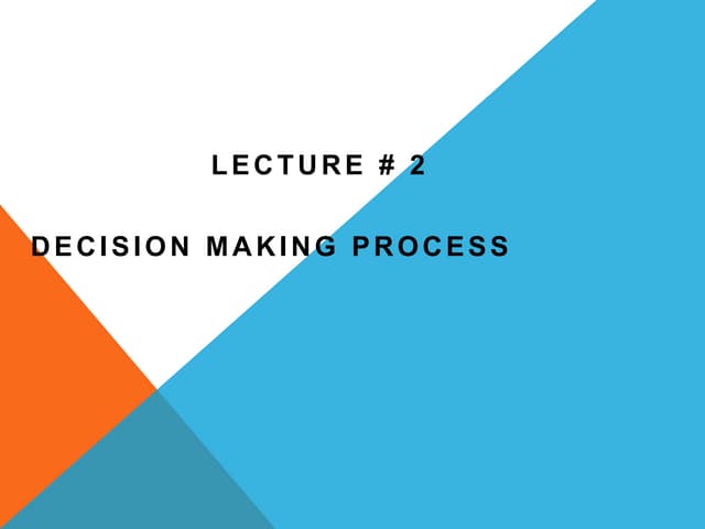 Teaching The Decision Making Process for High School Students | PPTX