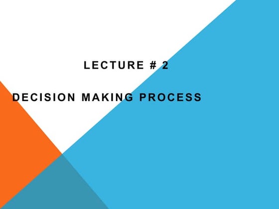 Decision Making Process | PPTX
