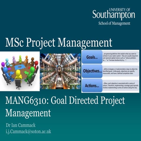 Goal directed project management | PPTX