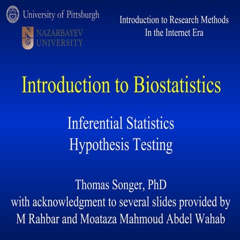 Lecture2 Hypothesis Testing Ppt