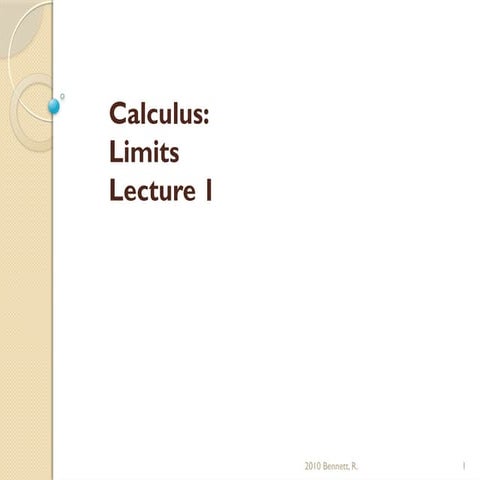 Lecture 2_Limits and continuity for Business | PPT