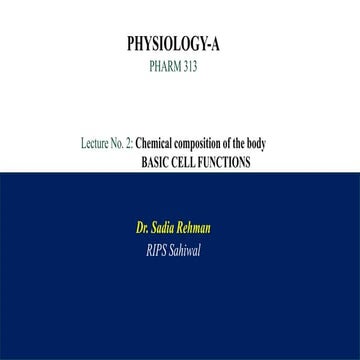 lecture 2 (Physio).pdf very important for | PDF