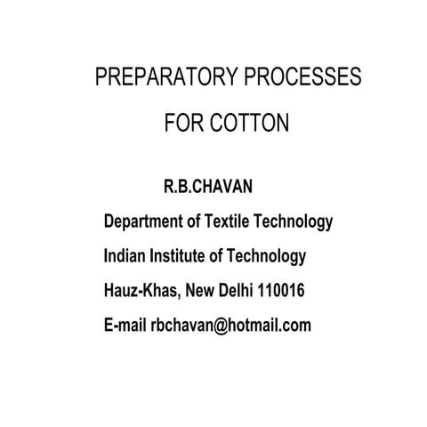Lecture 2 composition of cotton, desizing | PPT