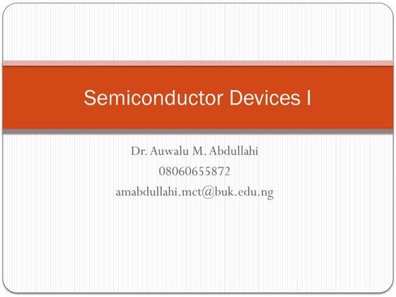 Unit 1 Numerical Problems on PN Junction Diode | PPT