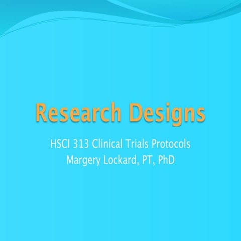 Lecture 2 study desig | KEY