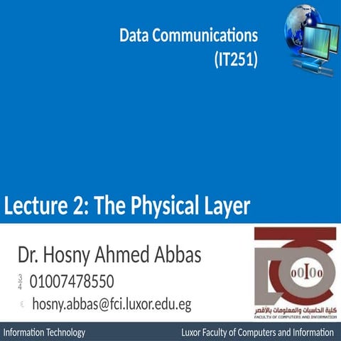 Lecture 2 The Physical Layer Functionpptx Free Download