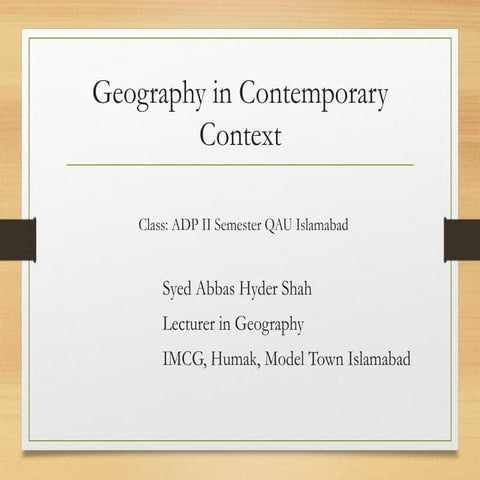 Lecture 2 unit 1 Geography in contemporary context.pptx