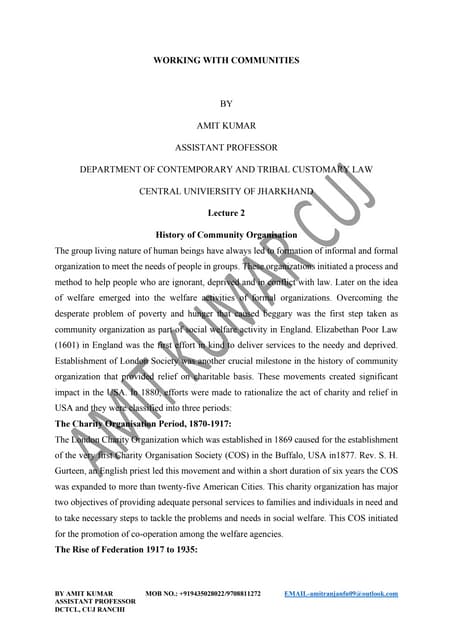 History of social work in india | PPTX