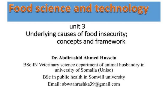 Food security powerpoint | PPTX