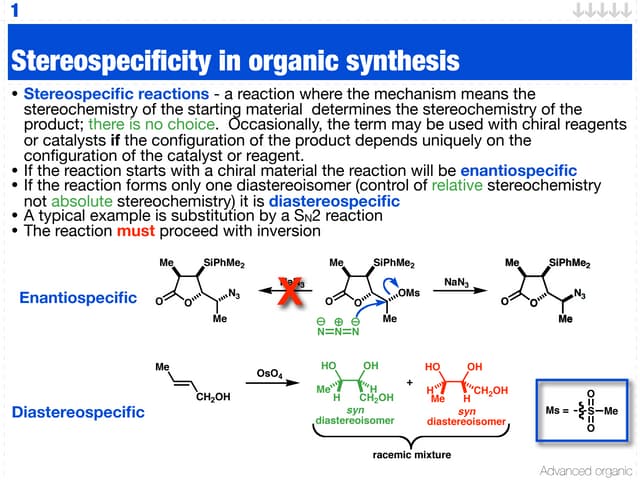 stereospecificity and STEREOSELECTIVE.pptx