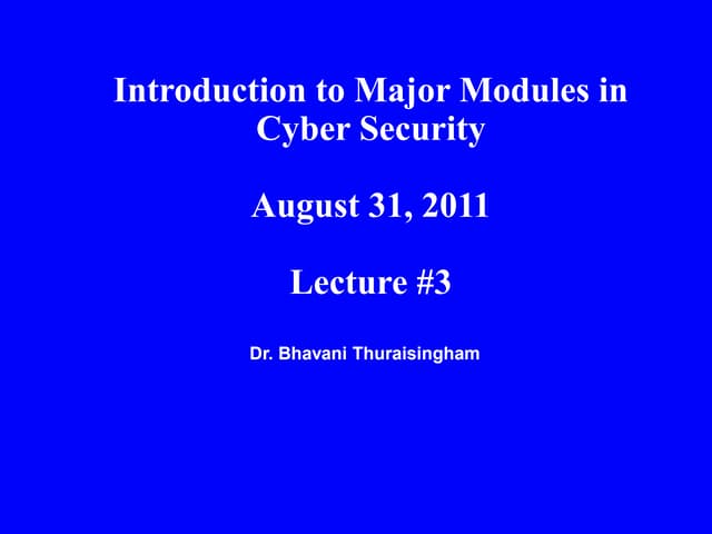 Information Security Lecture Slides Ppt