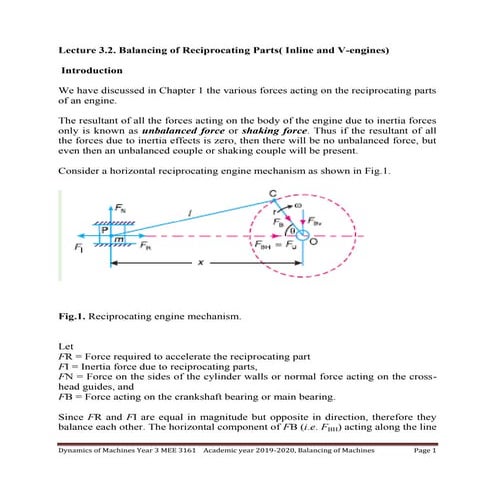 Lecture 3.2 Balancing of Reciprocating Parts-Inline and V Enginedoc.pdf
