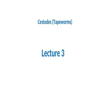 Classification of cestodes | PPT