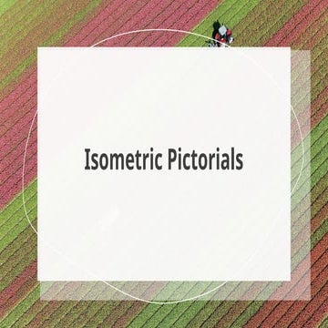 Isometric view of combination of solids: Cylinder resting centrally ...