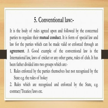 Classification of Law and its types present | PPTX