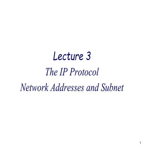 Understanding IP Protocol: Network Addresses, Masks, and Subnetting ...