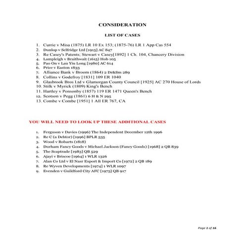 Lecture 3 consideration - cases | DOCX