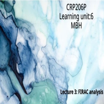 Lecture 3 - FIRAC analysis.pptx, medical law | PPT
