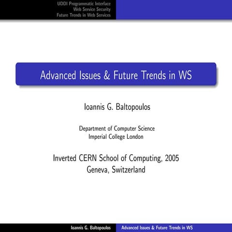 Advanced Issues and Future Trends | PDF