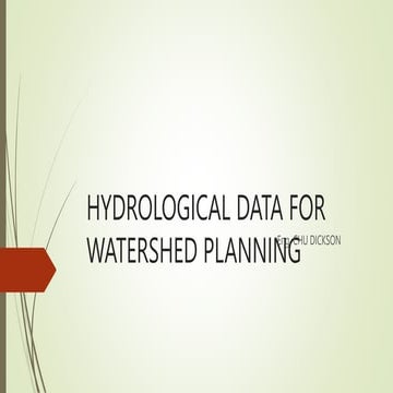 LECTURE 3-HYDROLOGICAL DATA FOR WATERSHED PLANNING.pptx