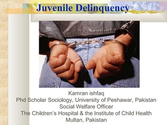 JUVENILE DELINQUENCY | PPT