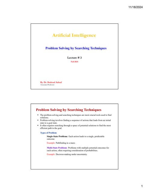 AI: AI & Problem Solving | PPT AI: AI & Problem Solving | PPT