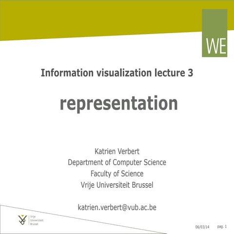 Information visualization: representation | PPT