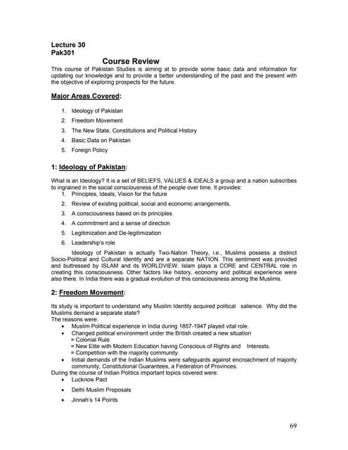 Ideology of Pakistan.presentation of pak studies | PPTX