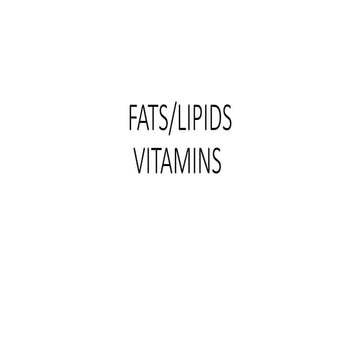 FATS AND LIPIDS.......................... | PPTX
