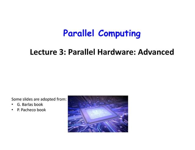 Parallel Computing Module 1 Part A VTU PPT | PPTX