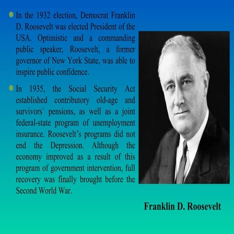 Franklin D. Roosevelt | PPT