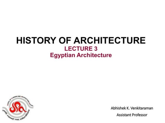 EGYPTIAN ART & ARCHITECTURE | PDF