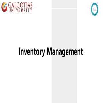 Lecture 38,39 - Inventory Management_2970948e404326952e50660165c2a191.pptx