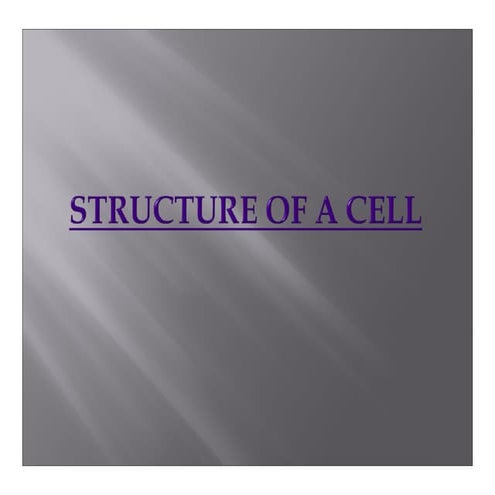Types of cells notes ppt | PPTX