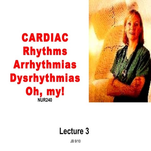 Lecture 3 cardiac rhythms | PPT