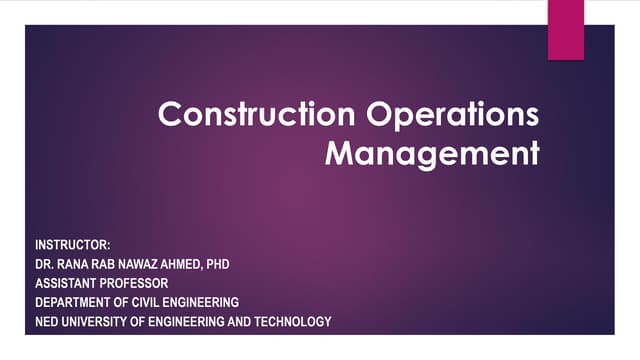 Site organization in Construction | PDF